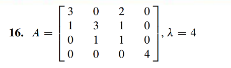 Solved For the given matrix find a basis for the eigenspace | Chegg.com