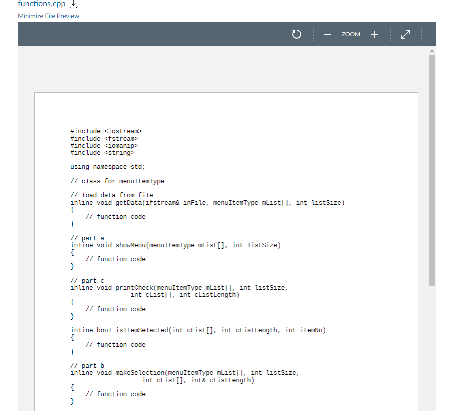Solved Write a program to help a local restaurant automate | Chegg.com