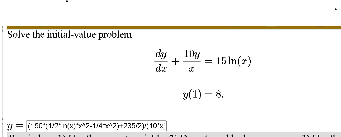 Solved Solve The Initial Value Problem 