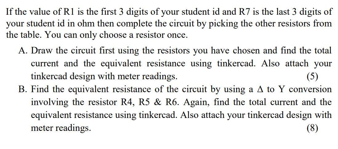 Solved Problem-1 Suppose you have some resistors in your | Chegg.com