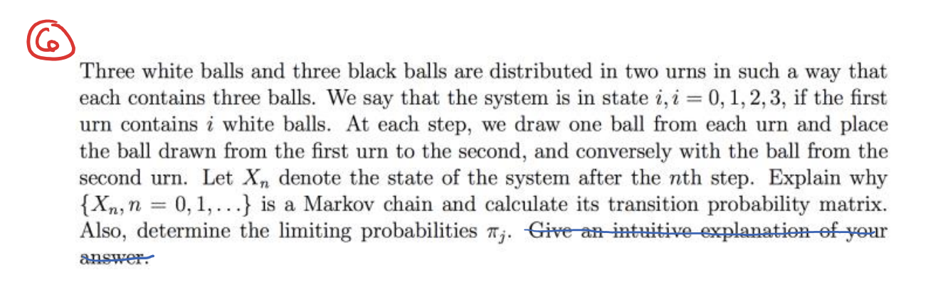 Solved Three white balls and three black balls are | Chegg.com