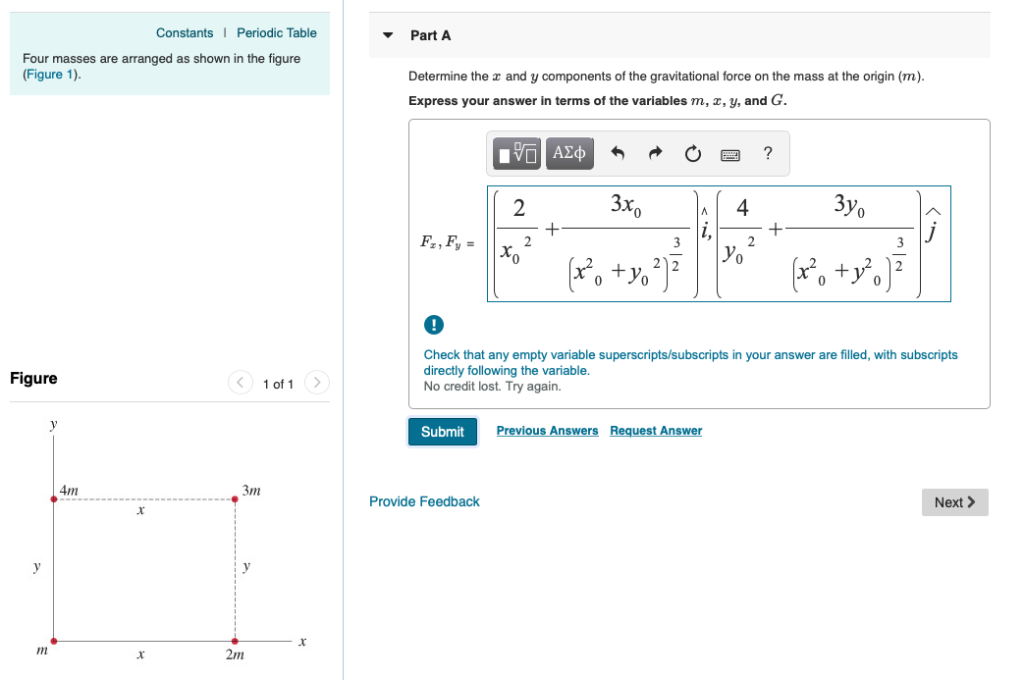 Solved Constants|Periodic Table Part A masses are arranged | Chegg.com
