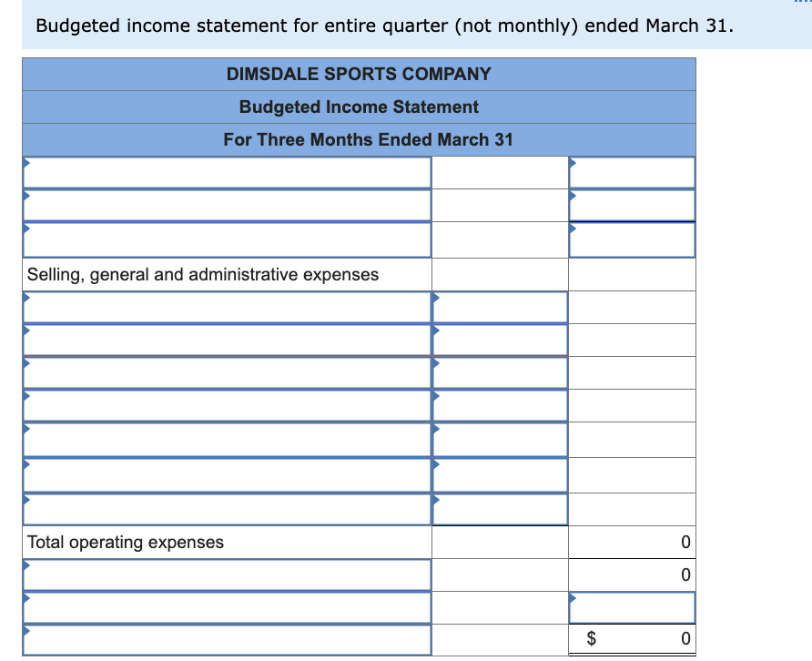 Solved General and administrative expense budgets. Hint: | Chegg.com