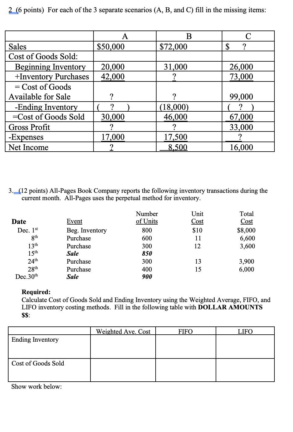 Solved Problems. There are four problems. Each one is worth | Chegg.com