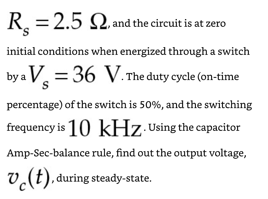 Solved FIGURE P2-3 Switching circuit topology for Probs. 2.7 | Chegg.com
