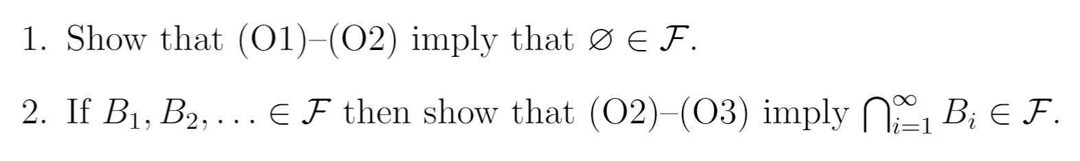 Solved Sample space and probability measure. The fundamental | Chegg.com