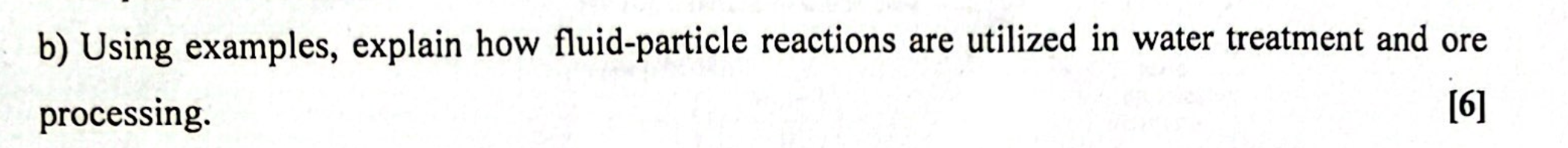 Solved b) ﻿Using examples, explain how fluid-particle | Chegg.com