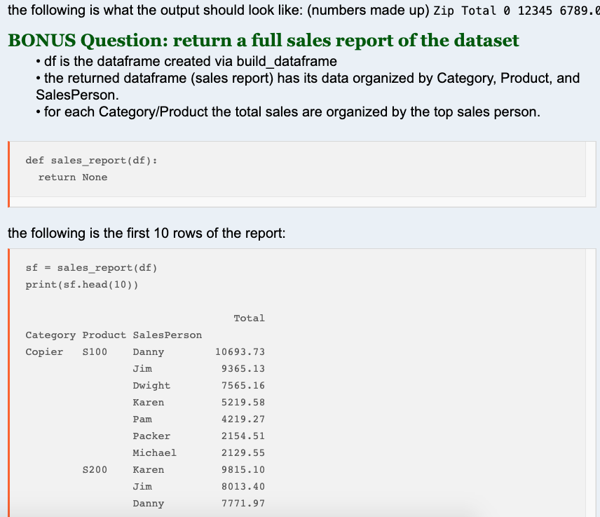 Solved the following is what the output should look like: | Chegg.com