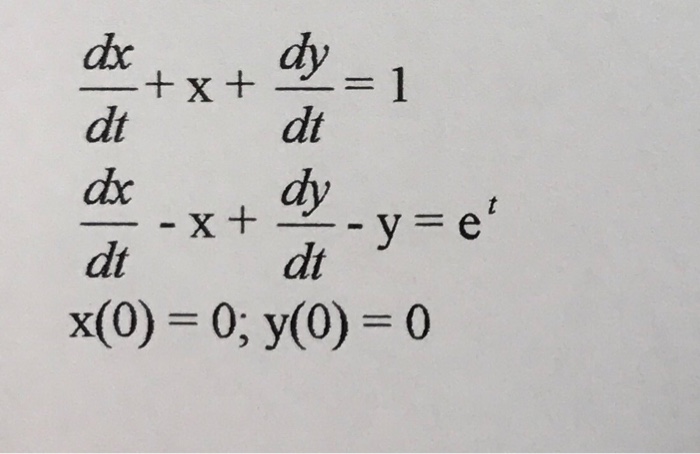 Solved (Differential equations) Use Laplace transformations | Chegg.com