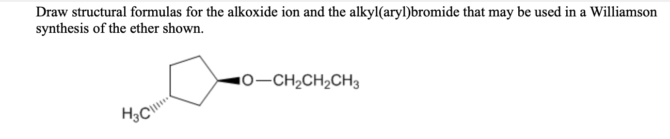 Solved Draw structural formulas for the alkoxide ion and the | Chegg.com