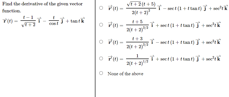 Solved Find the derivative of the given | Chegg.com