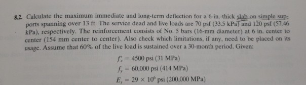 Solved 8.2. Calculate the maximum immediate and long-term | Chegg.com