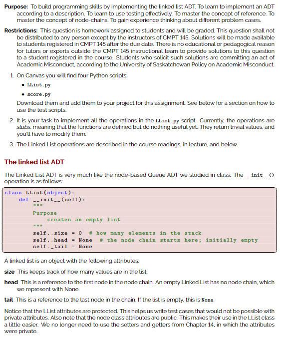 Solved Purpose: To build programming skills by implementing | Chegg.com