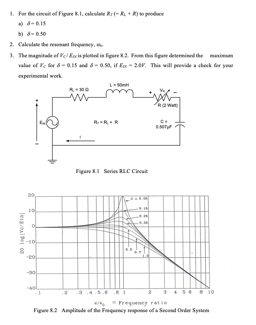 Solved 1. For the circuit of Figure 8.1, calculate Rr (= Ri | Chegg.com