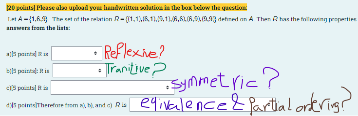 Solved [20 points) Please also upload your handwritten | Chegg.com
