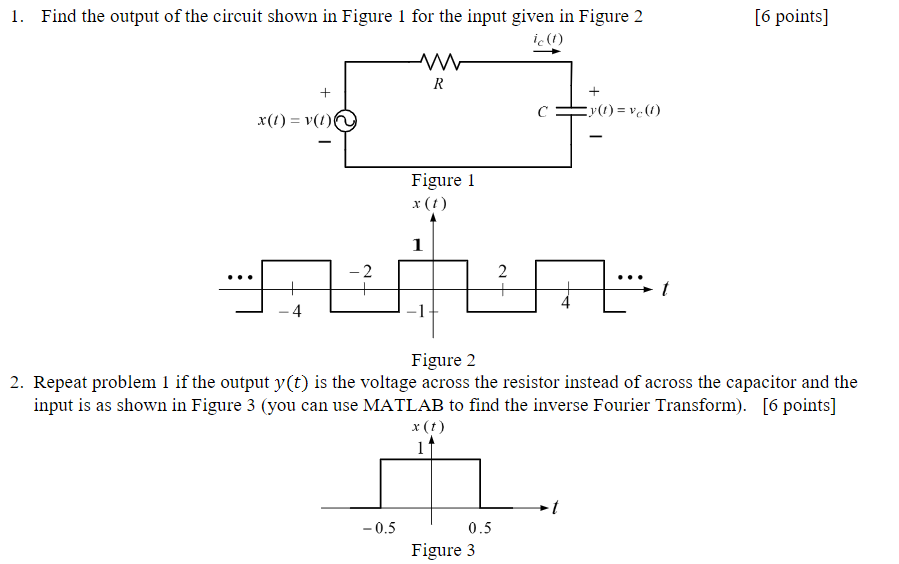 Solved 1. Find the output of the circuit shown in Figure 1 | Chegg.com