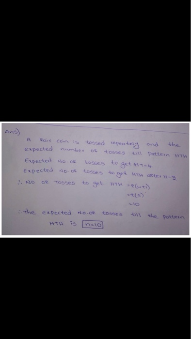 Solved a fair coin is tossed repeatedly and independently. | Chegg.com