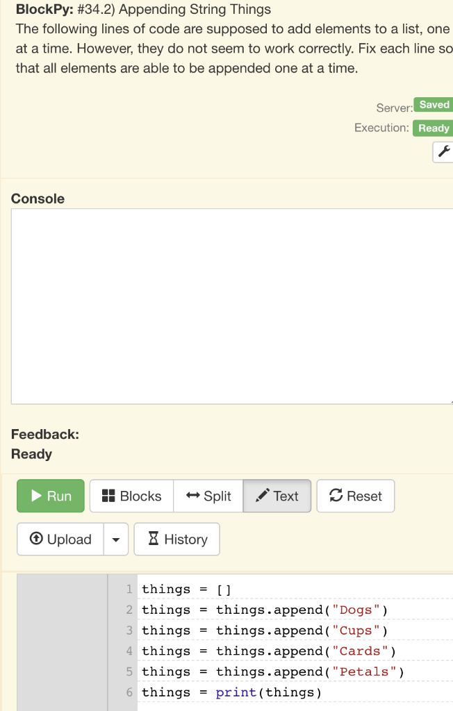 (Solved) : Blockpy 341 Lower Rent Following Message Originally Shouting ... (Solved) : Blockpy 341 Lower Rent Following Message Originally Shouting ...