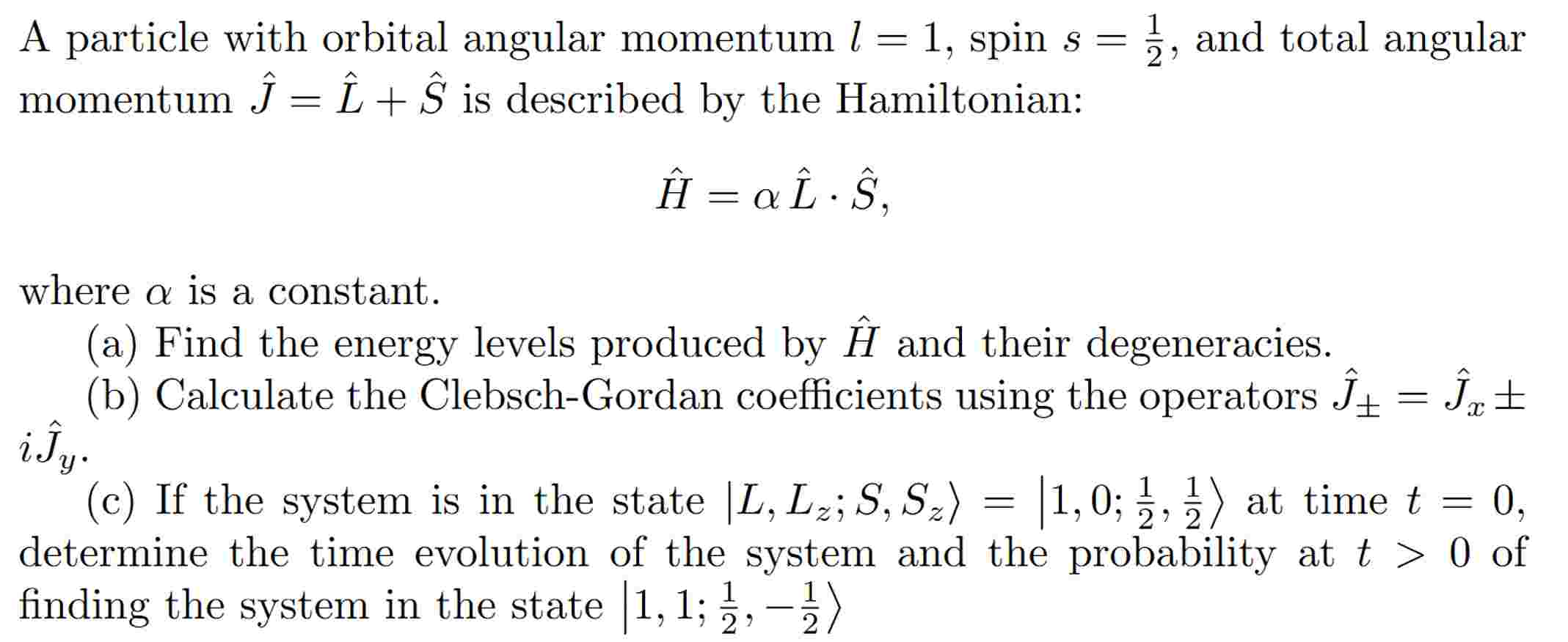 Solved where αis ﻿a constant.(a) ﻿Find the energy levels | Chegg.com