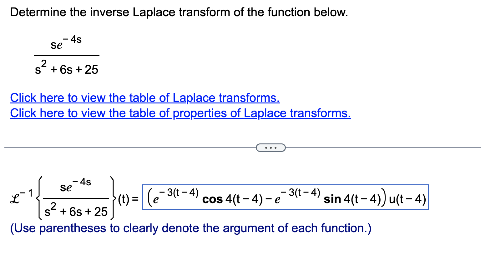 Solved Help! Why is my answer wrong?Determine the inverse | Chegg.com