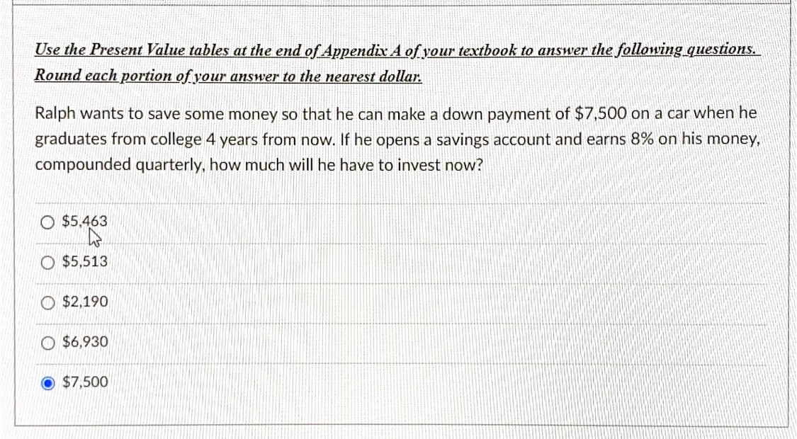 Solved Use the Present Value tables at the end of Appendix A | Chegg.com