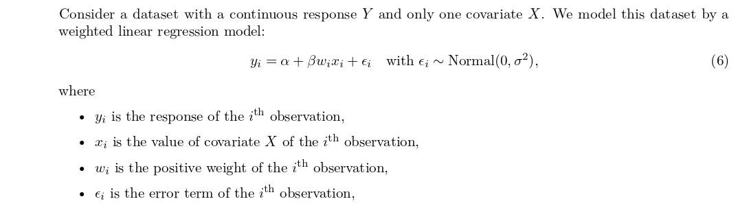 Solved Consider a dataset with a continuous response Y and | Chegg.com