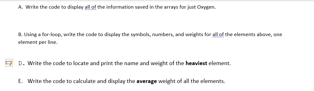 Solved 1 Write Java Statements To Create 3 Separate Arrays 1634