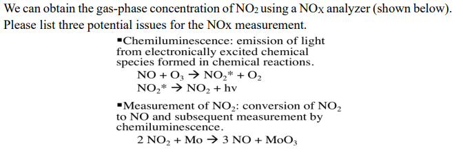 Solved Ve can obtain the gas-phase concentration of NO2 | Chegg.com