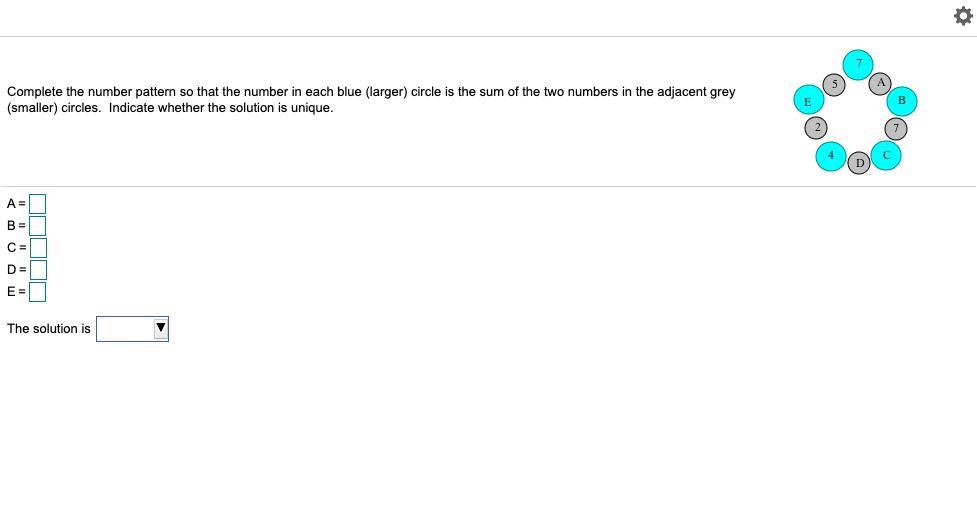 Solved Complete the number pattern so that the number in | Chegg.com