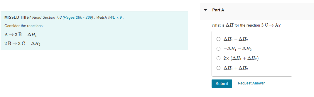 Solved MISSED THIS? Read Section 7.8 (Pages 286 - 289) ; | Chegg.com