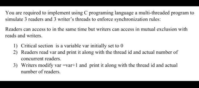 You are required to implement using C programing | Chegg.com You are required to implement using C programing | Chegg.com