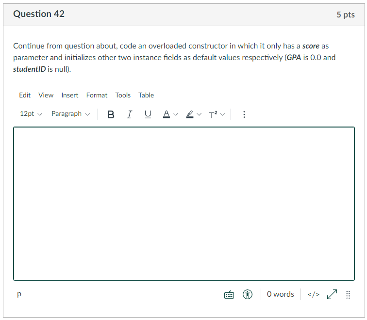 Solved Continue from question about, code an overloaded | Chegg.com