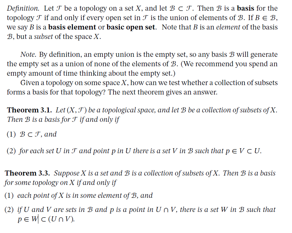 Solved Prove Theorem 3.3 from Topology Through Inquiry using | Chegg.com