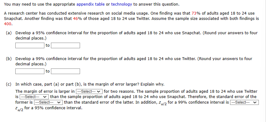 Solved You may need to use the appropriate appendix table or | Chegg.com