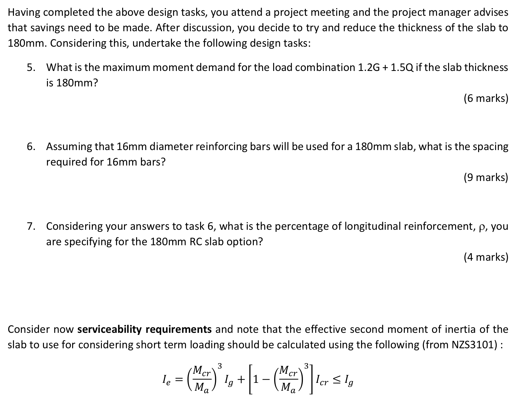 Solved Figure 1 Shows A Reinforced Concrete Floor Slab And