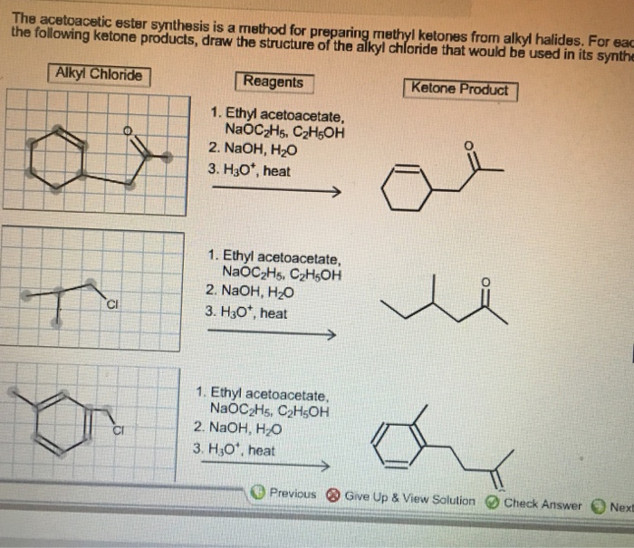 Solved The acetoacetic ester synthesis is a method for | Chegg.com