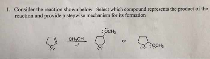 Solved Consider the reaction shown below. Select which | Chegg.com