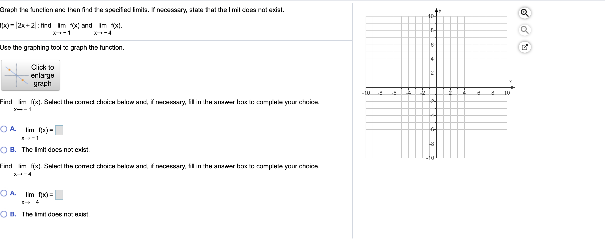 Solved Use The Graph Of F Shown Here To Find The Limit If