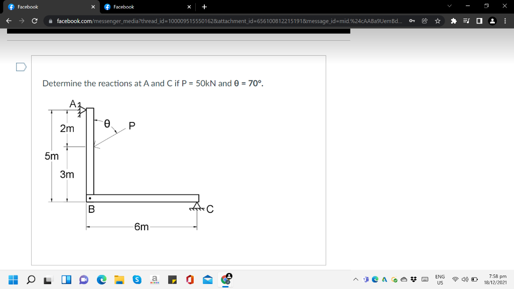 Solved f Facebook f Facebook X € C | Chegg.com