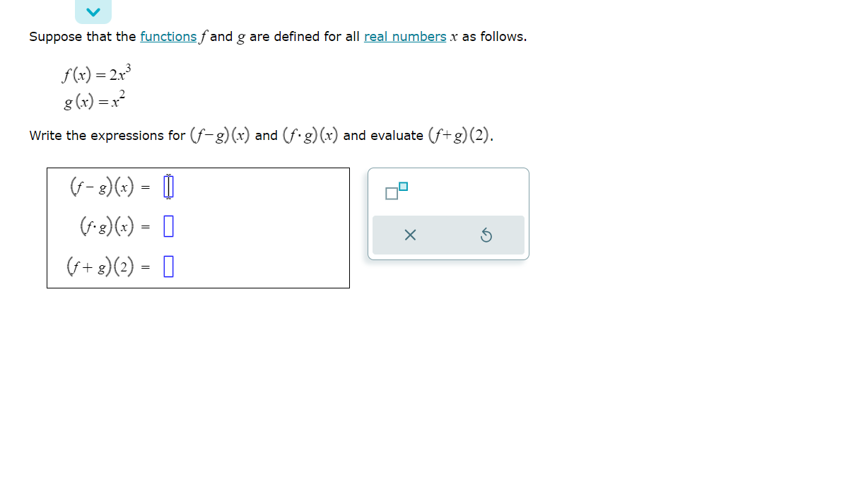 Solved Suppose That The Functions F And G Are Defined For