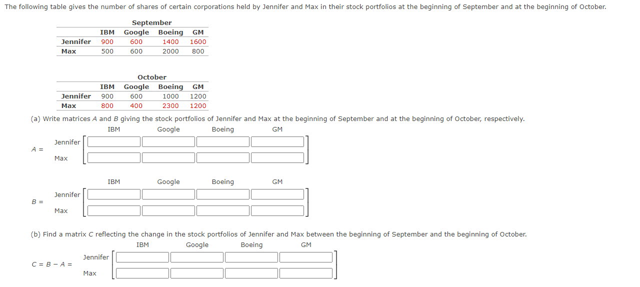 Solved \begin{tabular}{lcccc} & \multicolumn{4}{c}{ | Chegg.com
