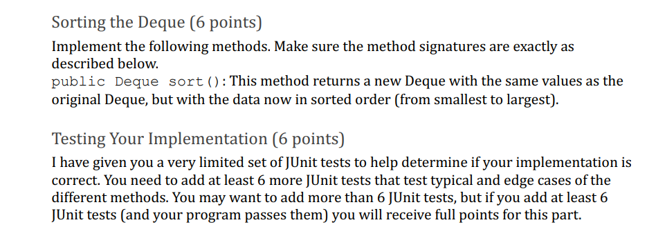 Solved package deque; import java.util.ArrayList; import | Chegg.com