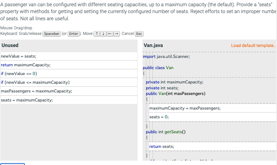 Solved A passenger van can be configured with different | Chegg.com