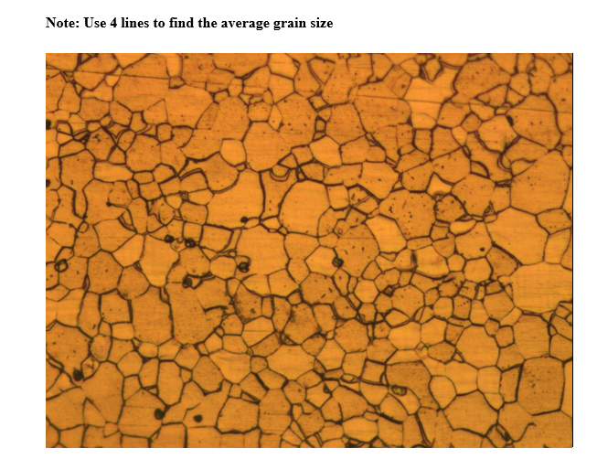 Solved calculate the average grain size using the intercept | Chegg.com