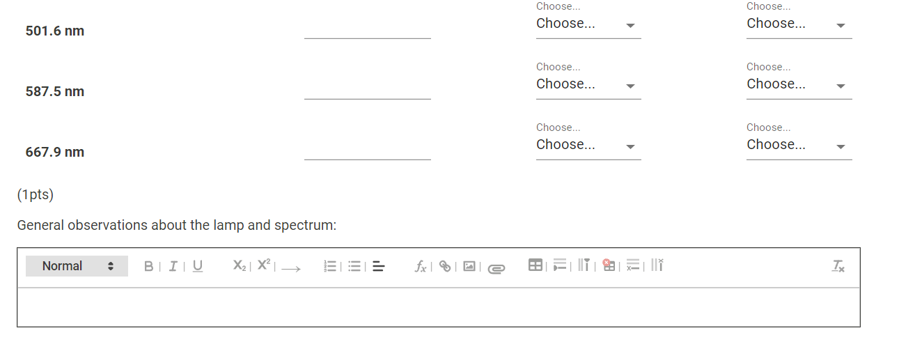 Solved (15pts) 3. Helium Gas Lamp Use your observations of | Chegg.com