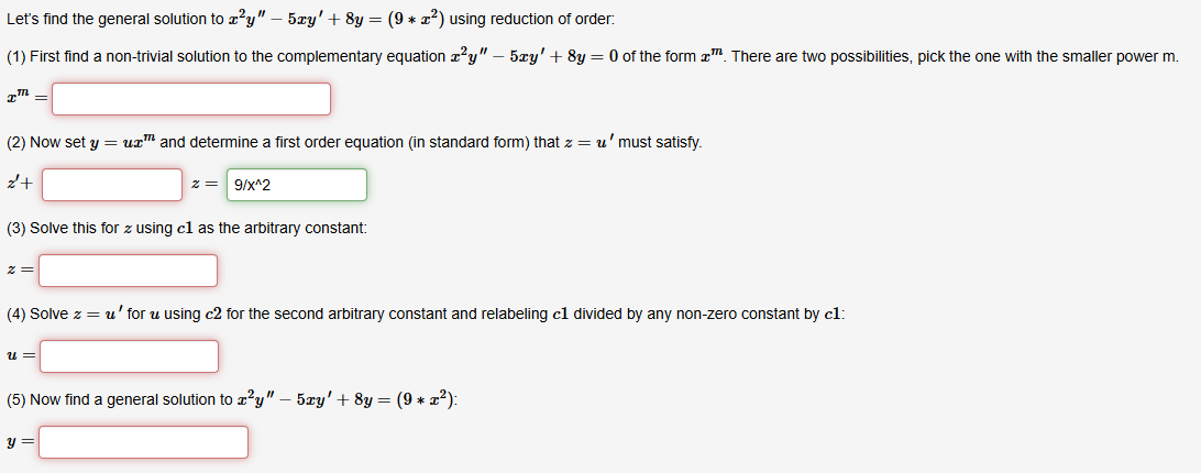 Solved Let's find the general solution | Chegg.com