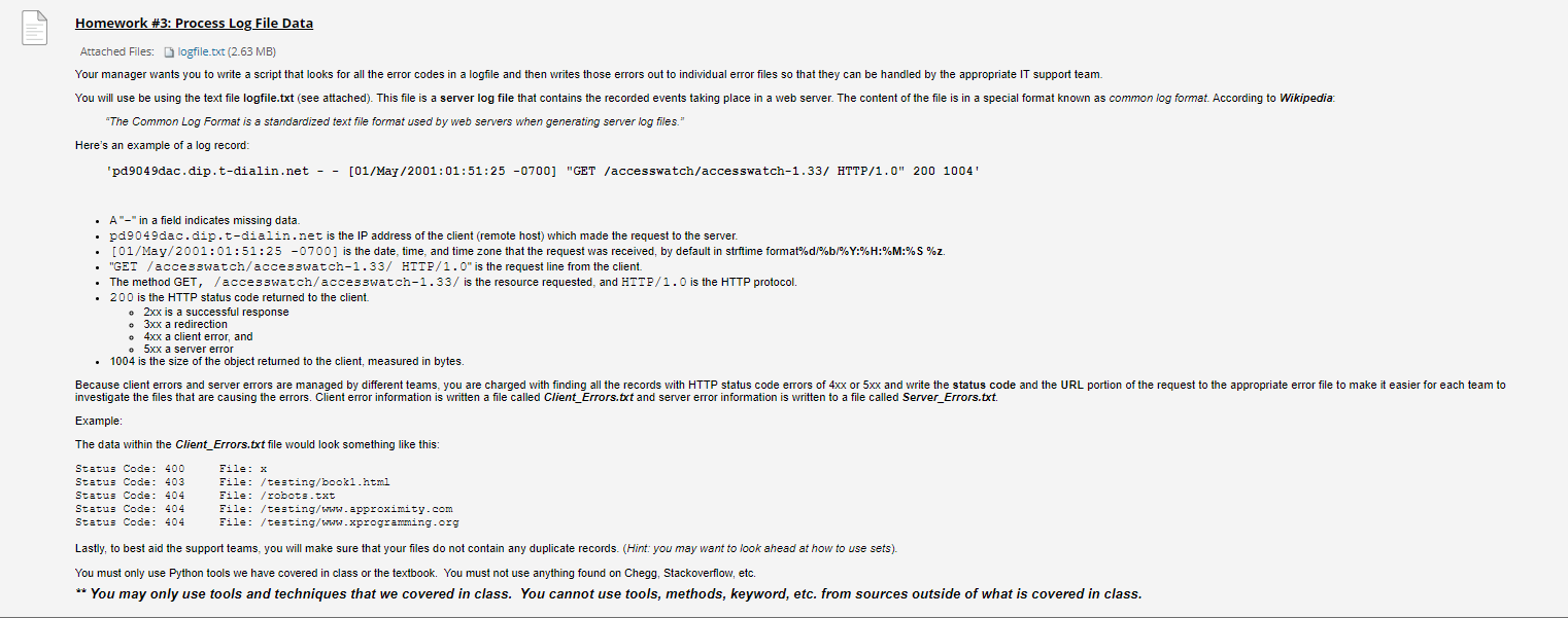 Solved Homework \#3: Process Log File Data Attached Files: [ | Chegg.com
