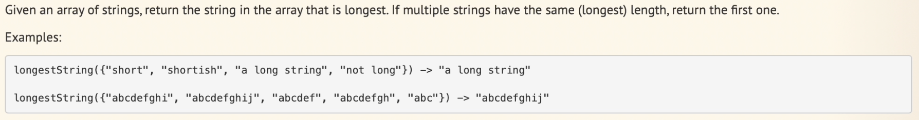 Solved Given An Array Of Strings Return The String In The 7911