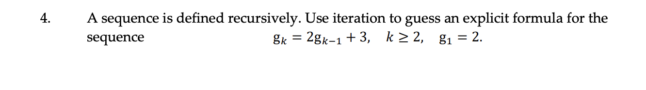 Solved A Sequence Is Defined Recursively Use Iteration To 