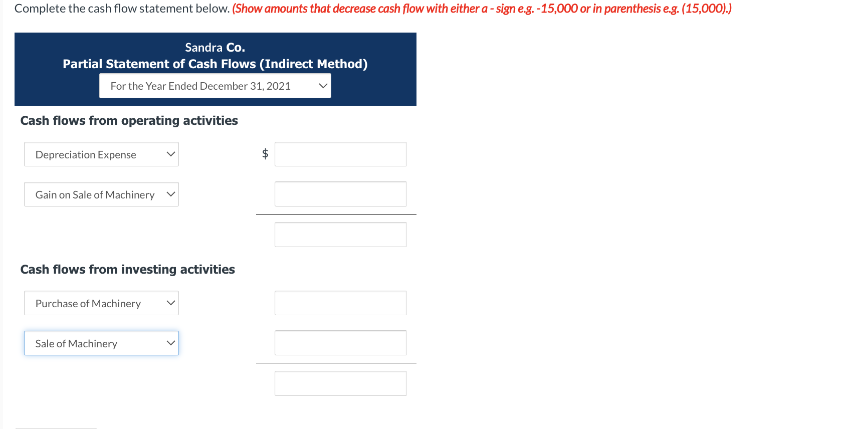 Solved Sandra Co. sold a machine that cost $79,500 and had a | Chegg.com